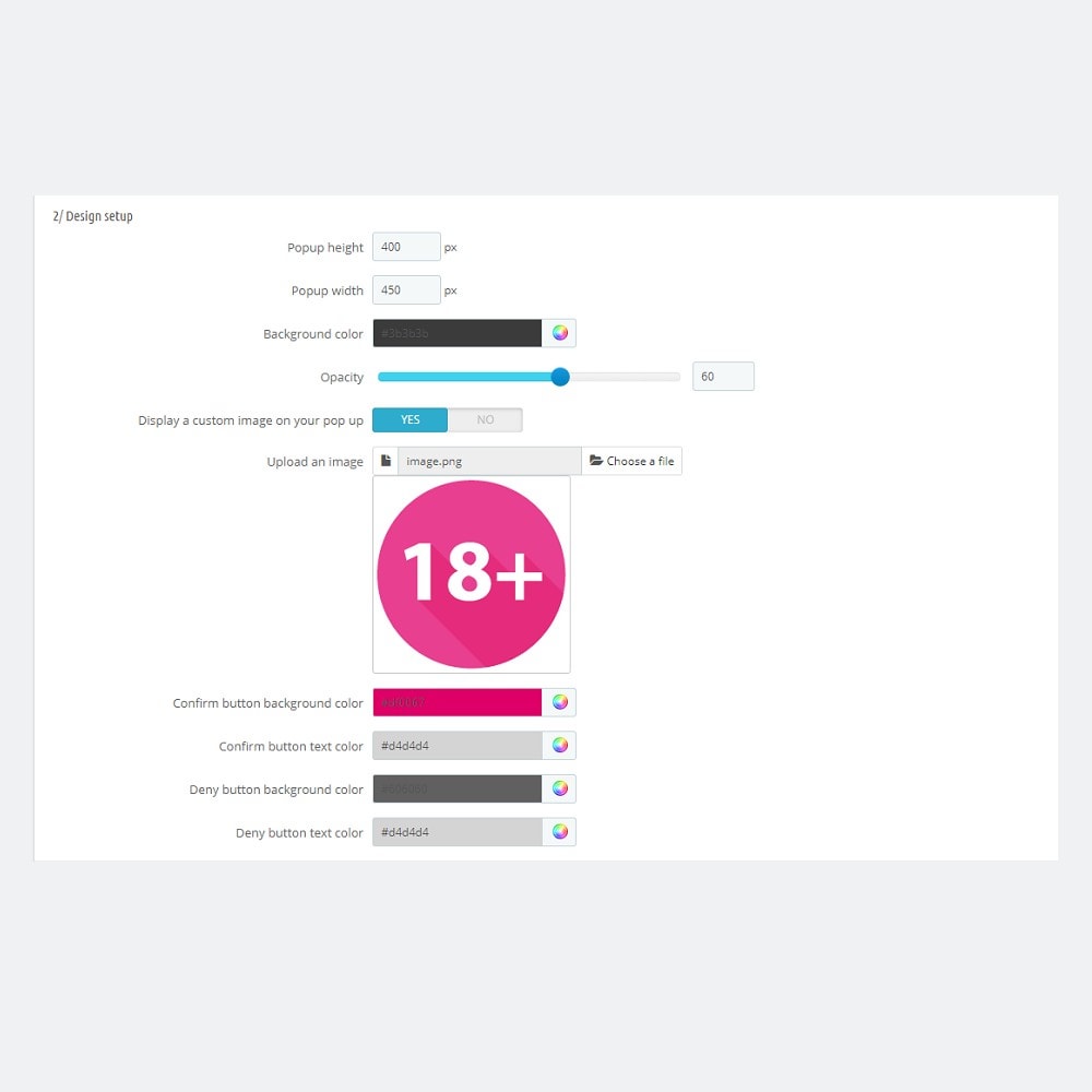 Age Verification Popup Prestashop Addons